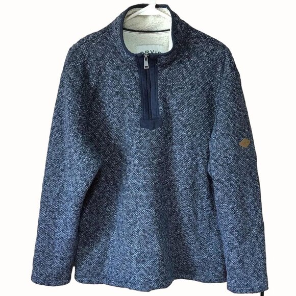 Orvis | Sweaters | Orvis Brighton Classic Collection Blue Gray Deep ...